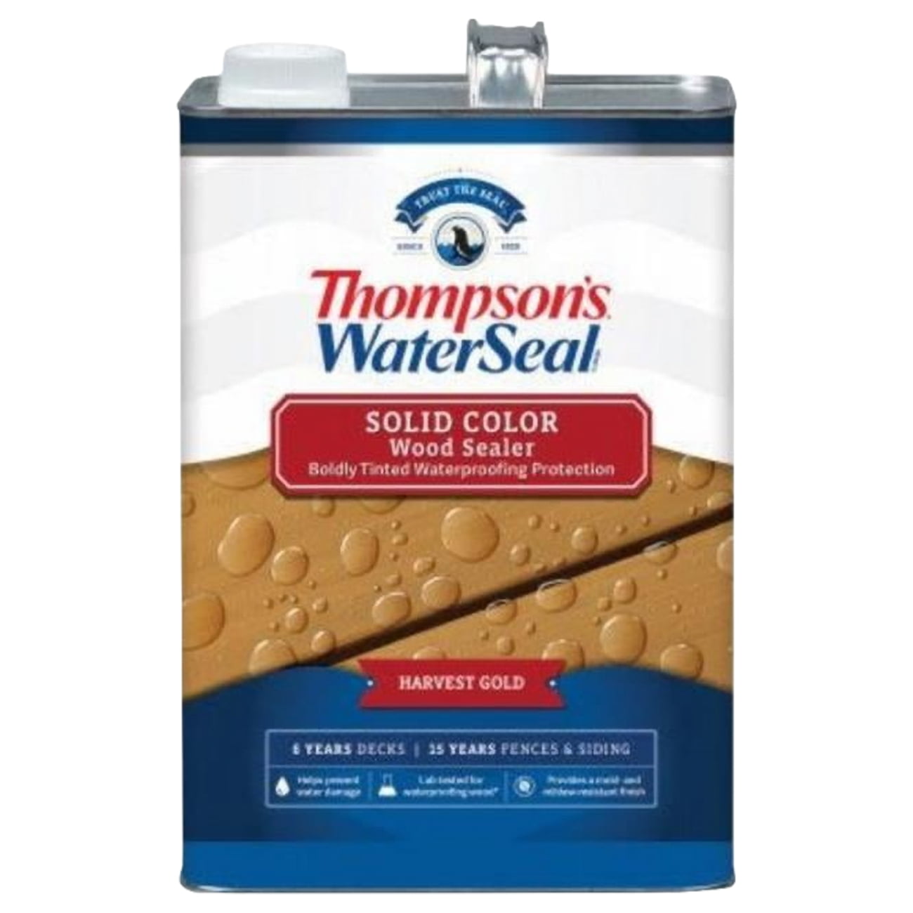 Thompson's WaterSeal, Wood Sealer, 1 gal, Harvest Gold Waterproofing ...