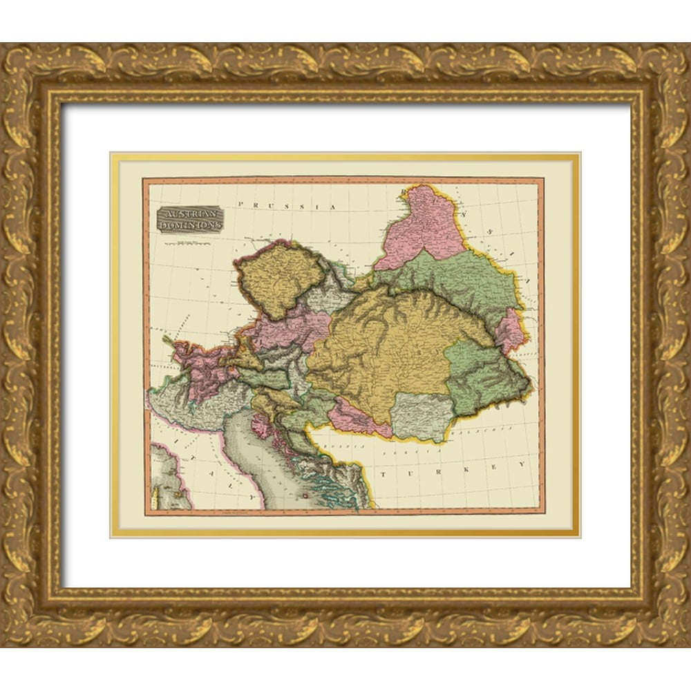 Thomson 14x12 Gold Ornate Wood Framed with Double Matting Museum Art ...