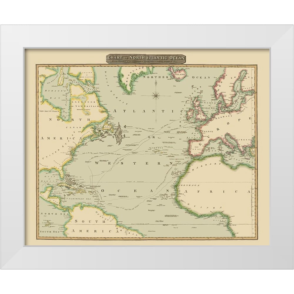 Thomson 14x12 White Modern Wood Framed Museum Art Print Titled - North ...