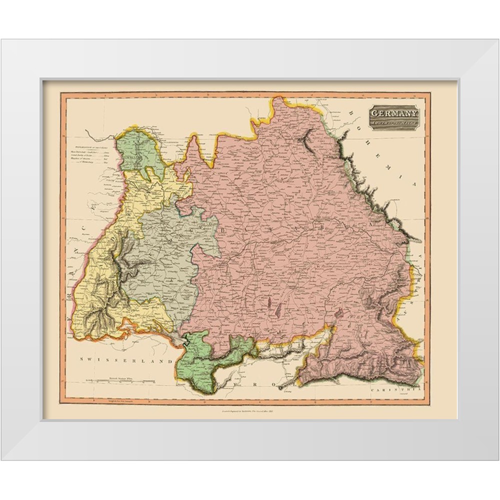 Thomson 14x12 White Modern Wood Framed Museum Art Print Titled - South ...