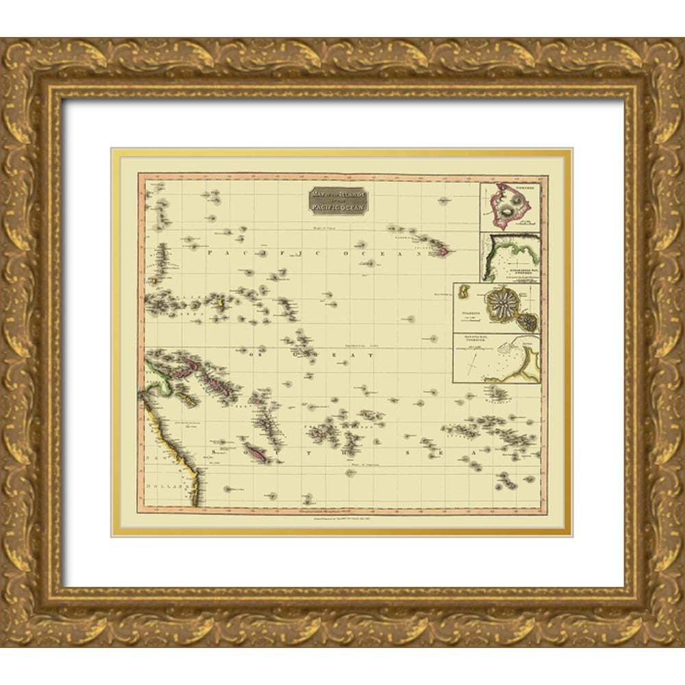 Thomson 17x15 Gold Ornate Wood Framed with Double Matting Museum Art ...