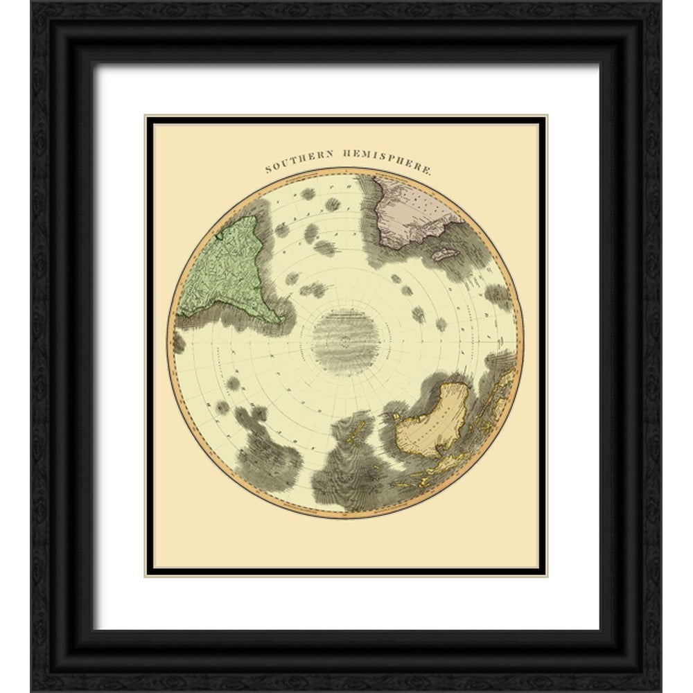 Thomson 20x23 Black Ornate Wood Framed with Double Matting Museum Art ...