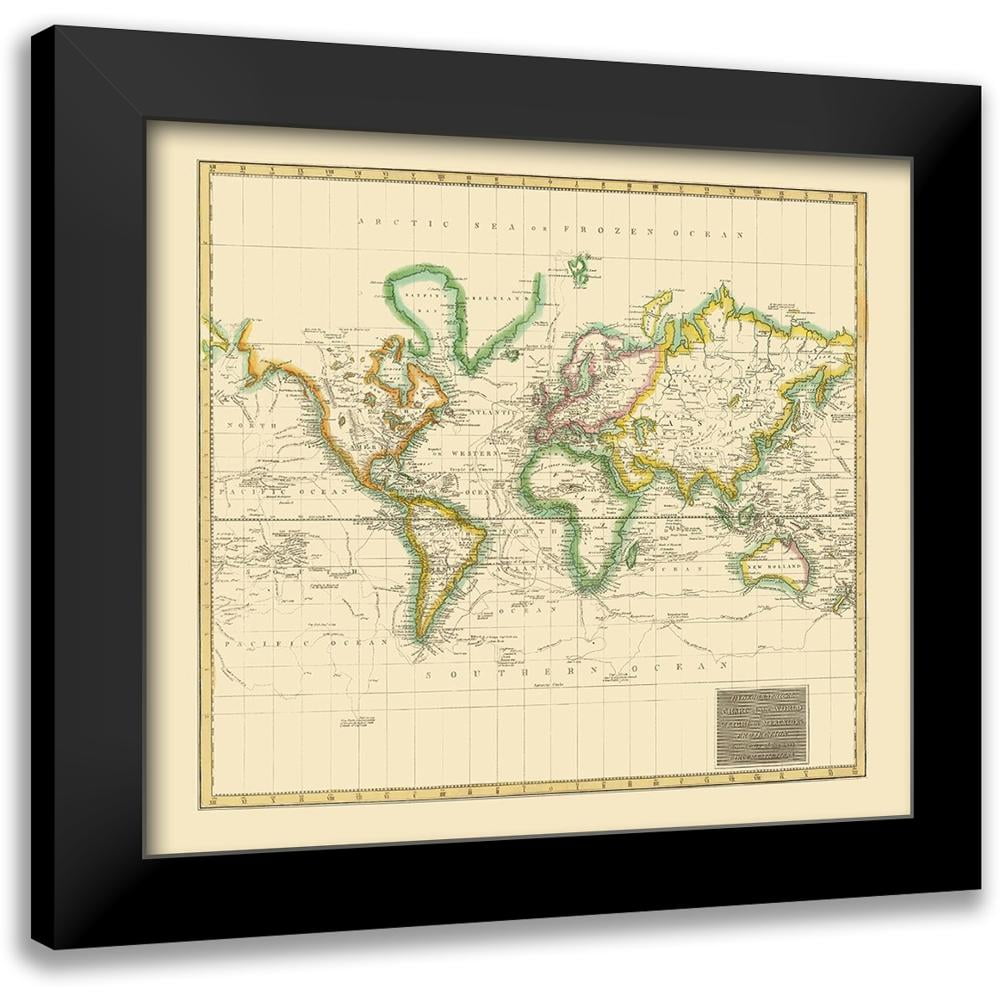 Thomson 22x20 Black Modern Framed Museum Art Print Titled - World ...