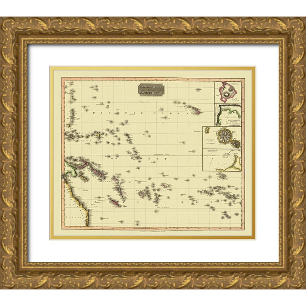 Thomson 30x26 Gold Ornate Wood Framed with Double Matting Museum Art ...