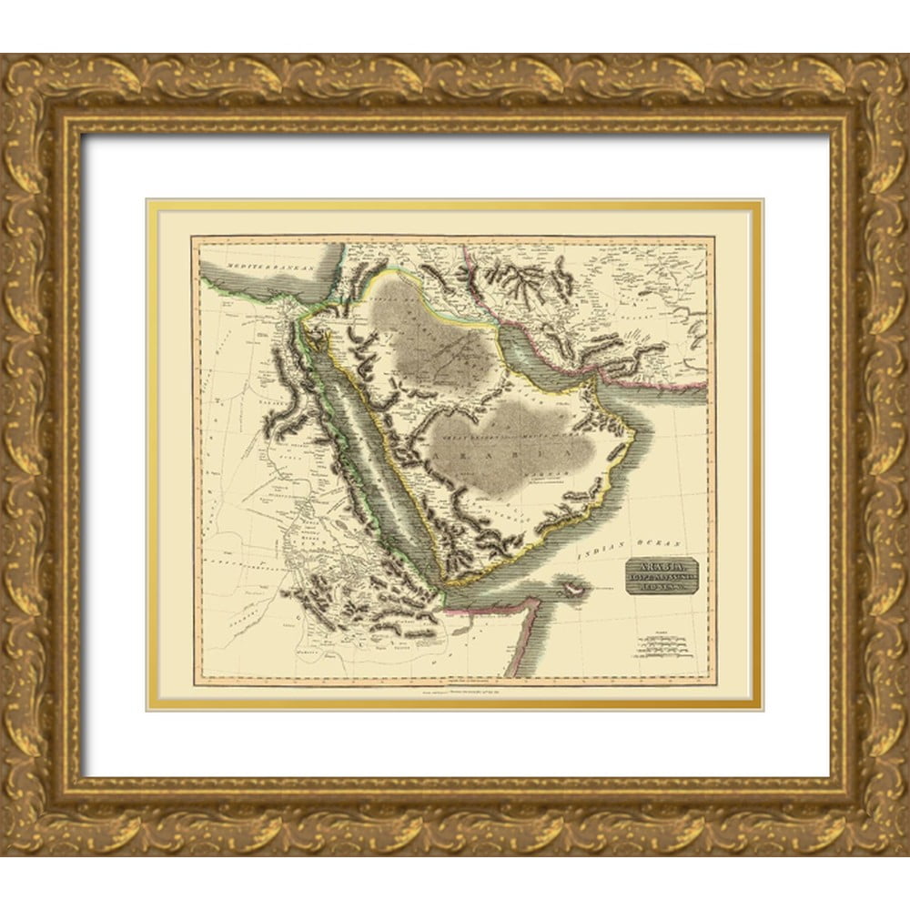 Thomson 31x26 Gold Ornate Wood Framed with Double Matting Museum Art ...