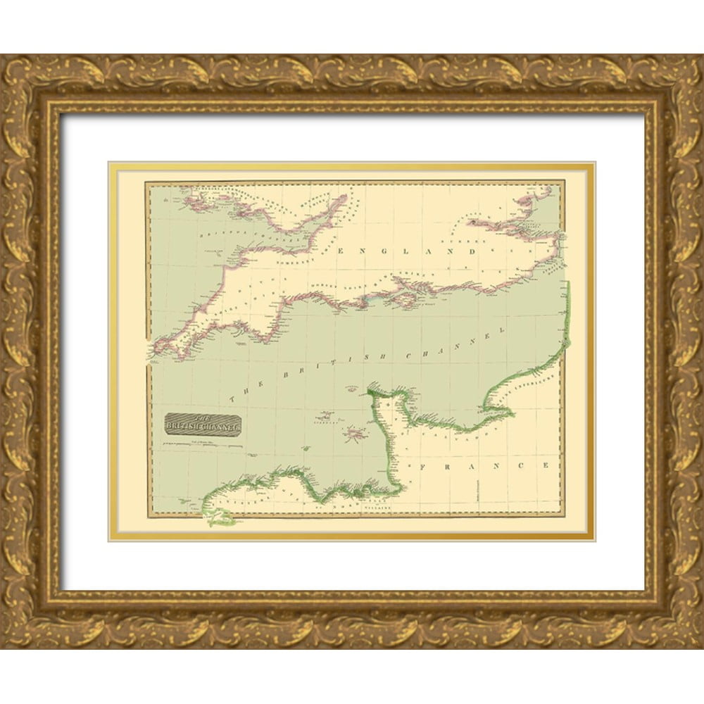 Thomson 32x26 Gold Ornate Wood Framed with Double Matting Museum Art ...