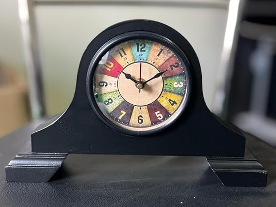 Thomson Handicraft Vintage Style Table Clock Rounded head Desk & Shelf ...
