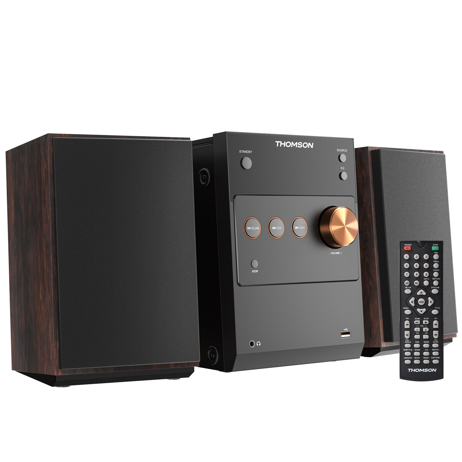 GPX HM3817DTBK Compact Disc Home Music System with AM/FM Stereo Radio ...