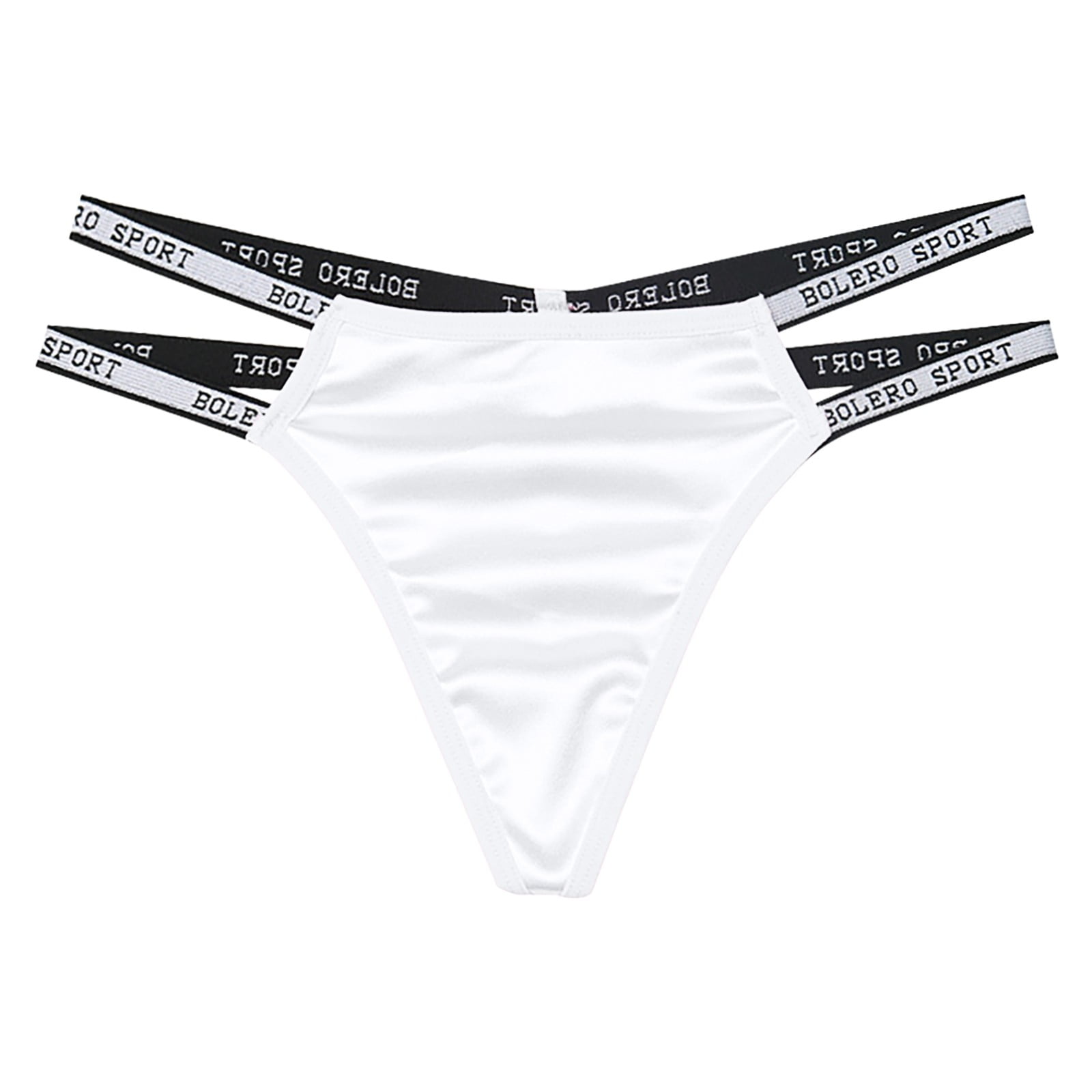Summer Savings Clearance Thongs for Women Low Waist Mesh Briefs Solid ...