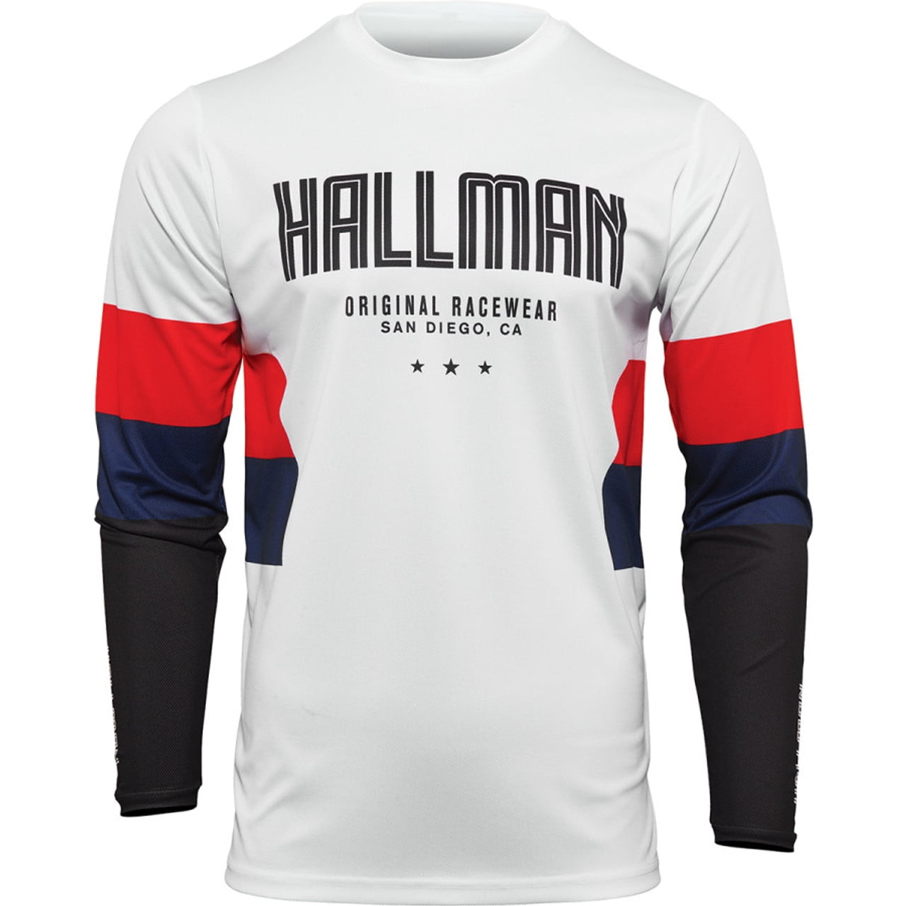 Thor 2024 Hallman Differ Draft Offroad Motocross Dirt Bike Jersey - White/Red/Navy - Large ...