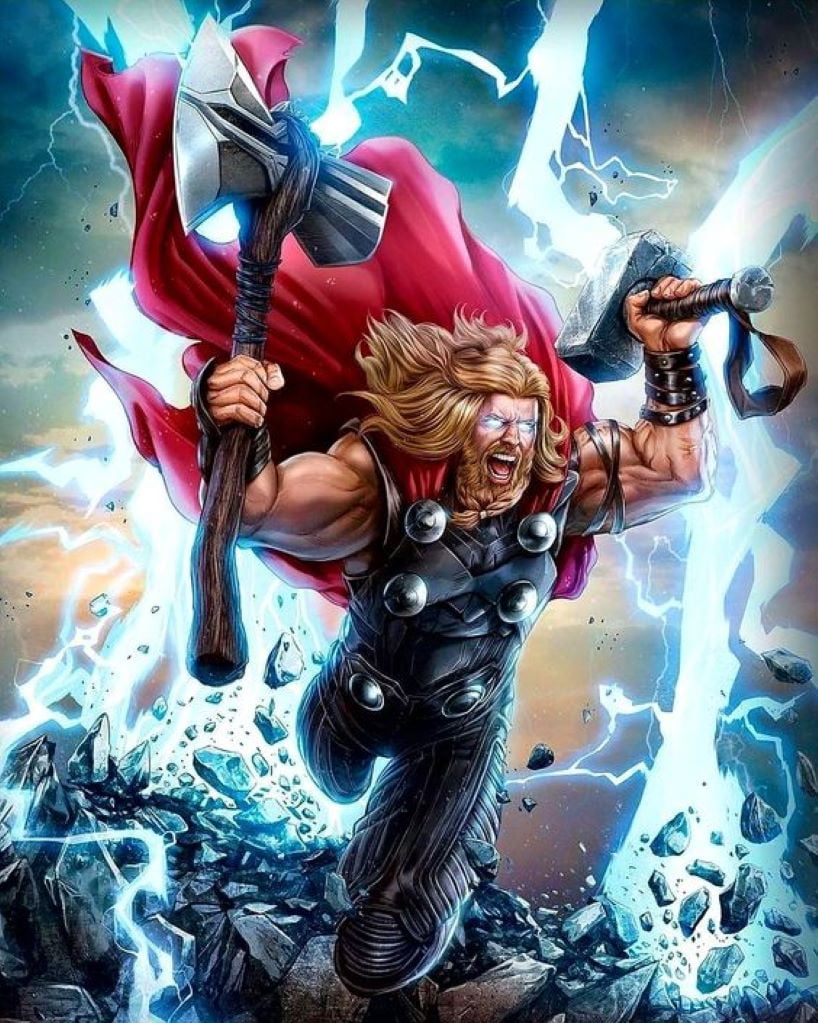 Thor 5D Diamond Paint Kits for Adults Superhero Diamond Paint Kit for ...