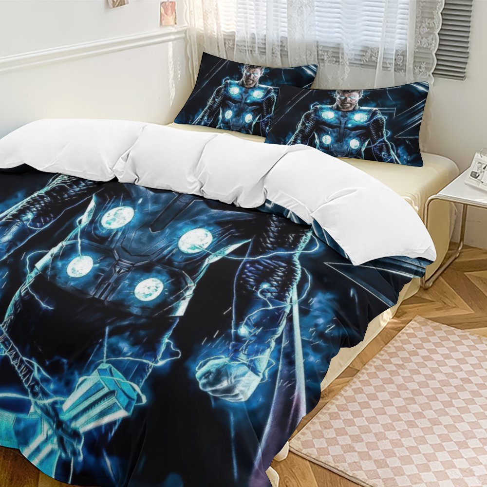 Thor Bedding Comforter Sets, 3-Piece Bedding Set Soft Warm Bed Set with ...
