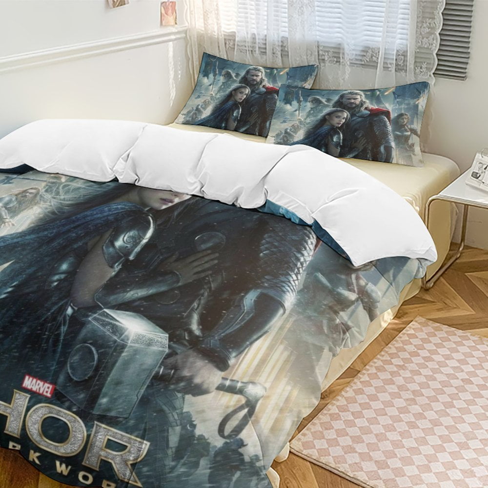 Thor Bedding Comforter Sets, 3-Piece Bedding Set Soft Warm Bed Set with ...