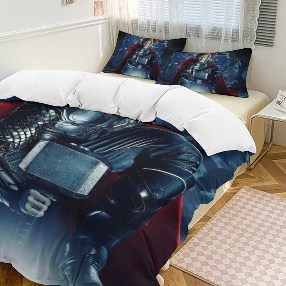 Thor Bedding Comforter Sets, 3-Piece Bedding Set Soft Warm Bed Set with ...