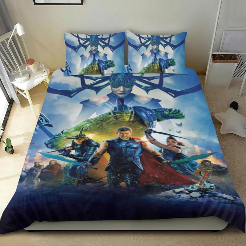 Thor Cartoon 3 Piece Bedding Set Comforter Set Cute Duvet Cover Sets ...