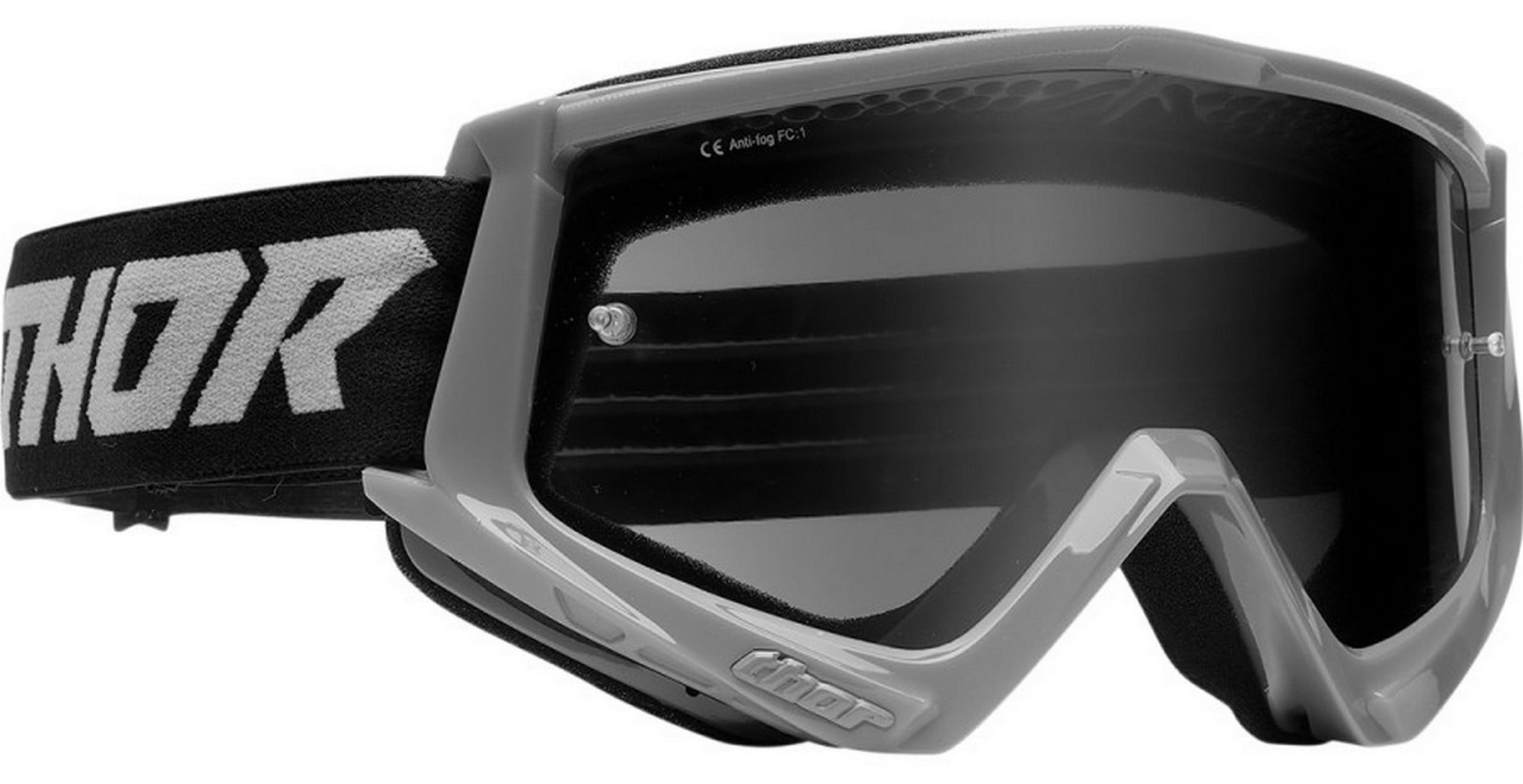 Thor Combat Racer Sand MX Offroad Goggles w/Smoke Lens Gray/Black ...