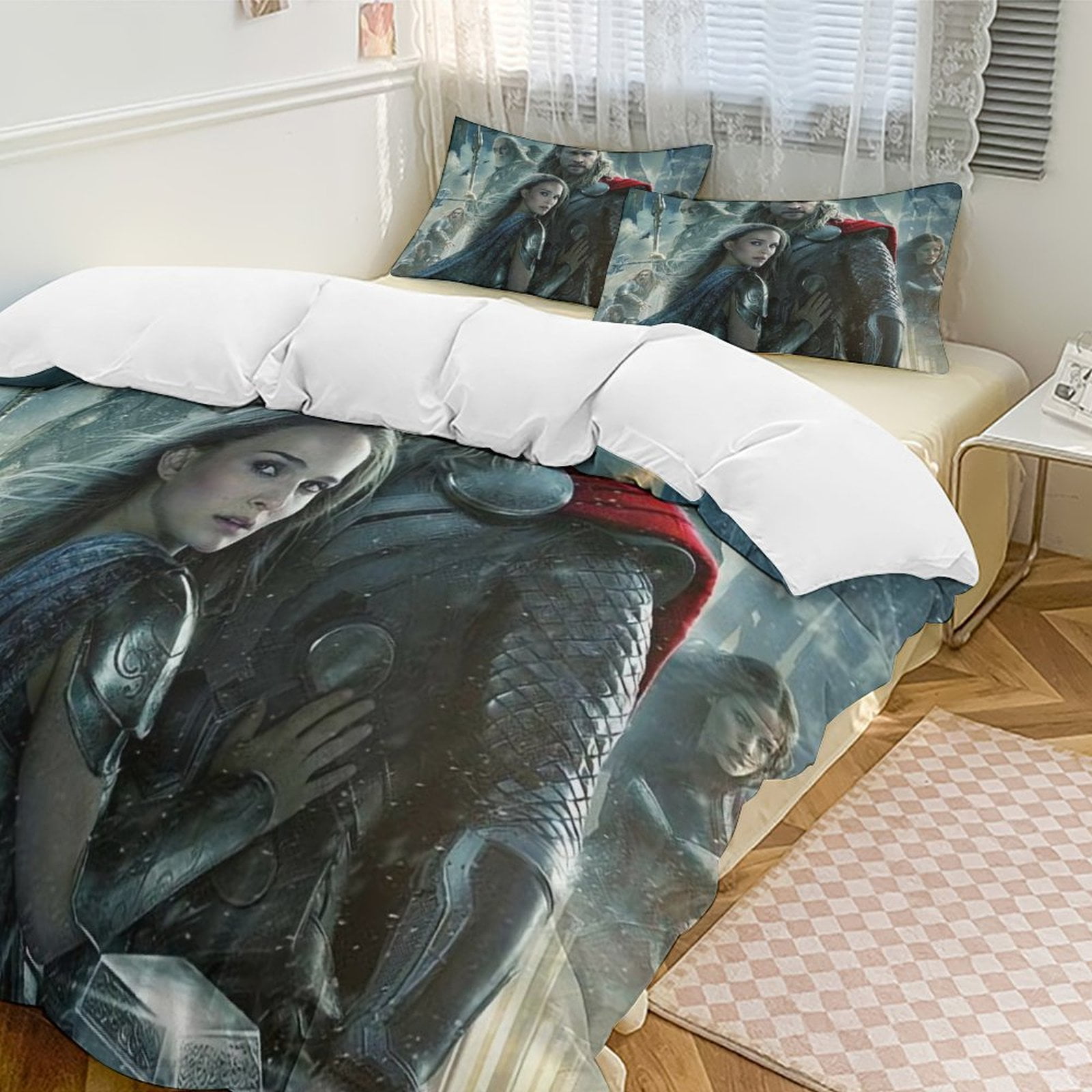 Thor Family Bed 3 Piece Set, Personalized Bedding Decor for Kids And ...