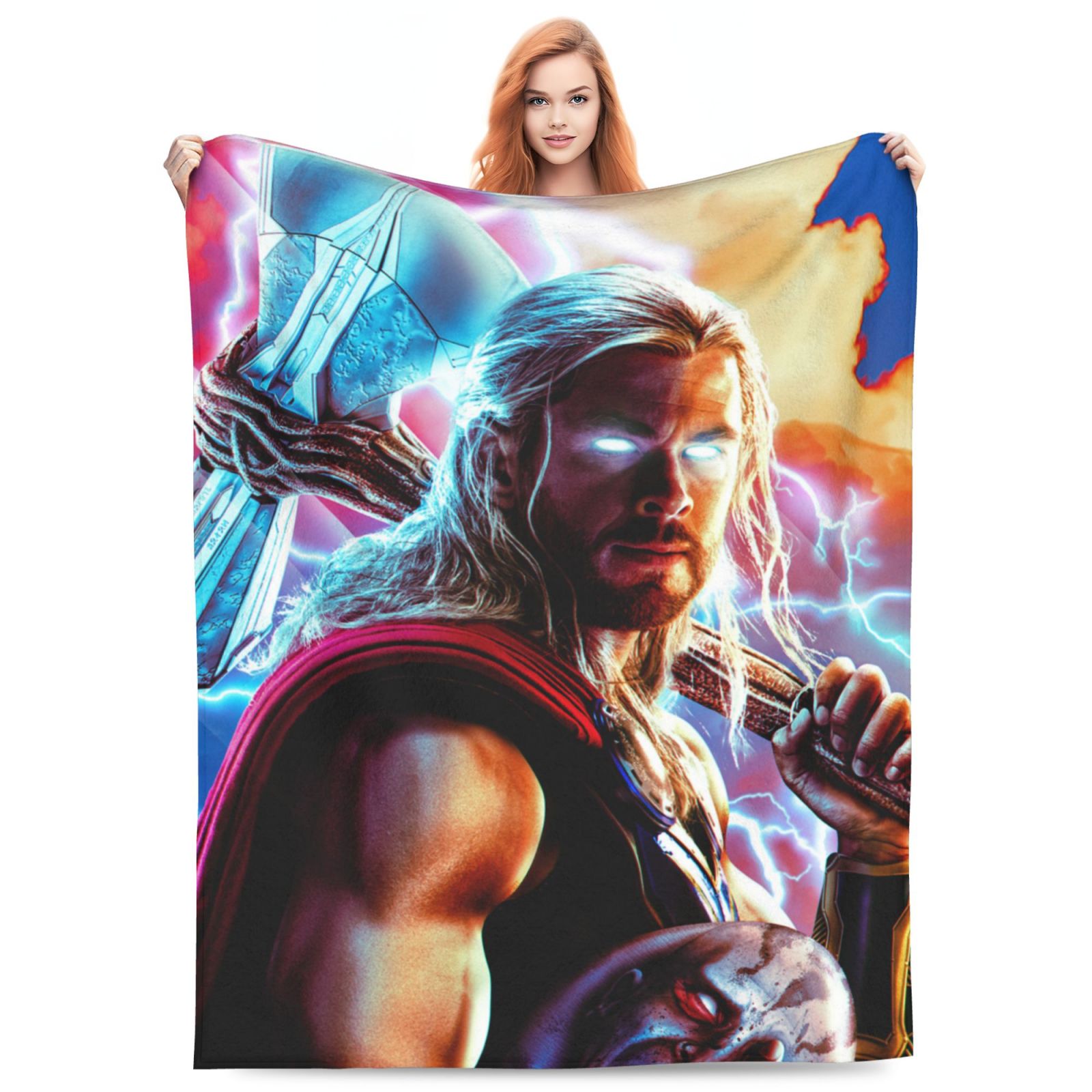 Thor Fleece Throw Blanket For Couch Or Bed - Plush Cozy Fuzzy Blanket ...