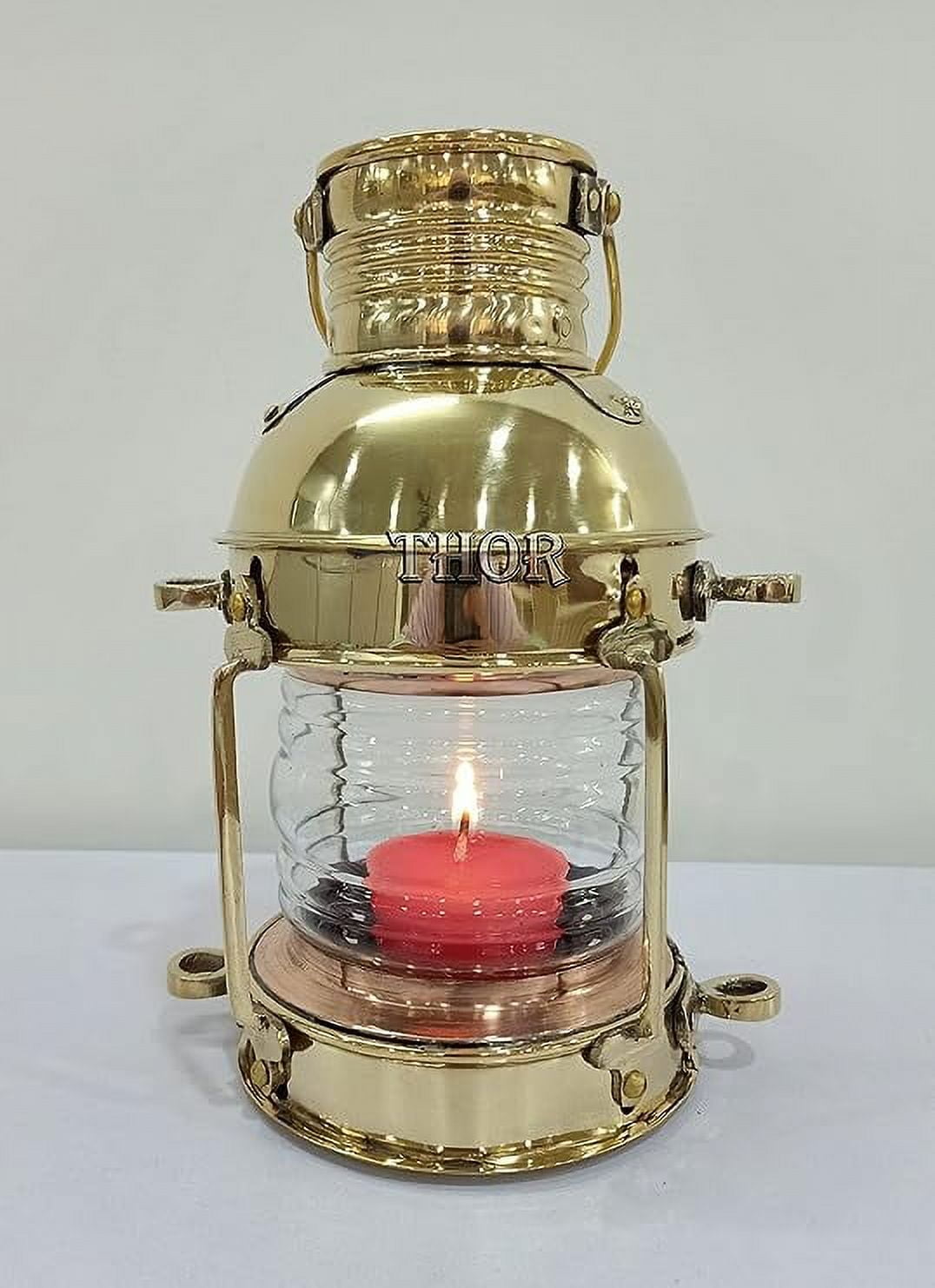 Thor Instruments Anchor Candle Lamp,Vintage Marine Lantern, Nautical ...