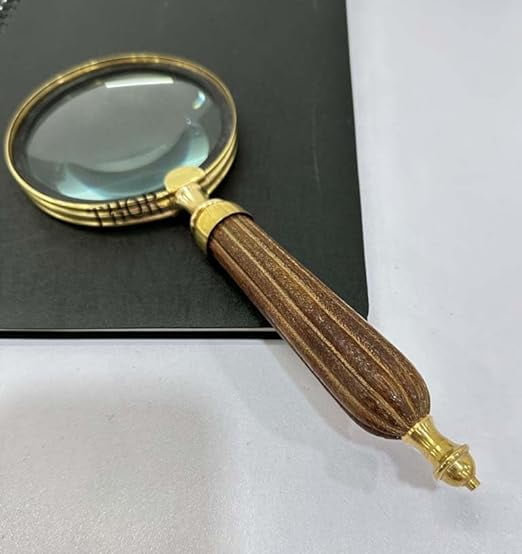 Thor Instruments Antique Magnifying Glass 10X Reading Magnifier with ...