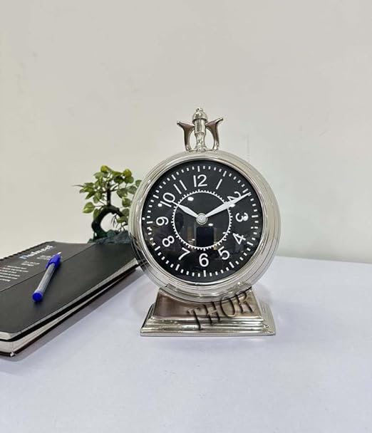 Thor Instruments Marine Clock,18cm Round Table Clock, Non-Ticking ...