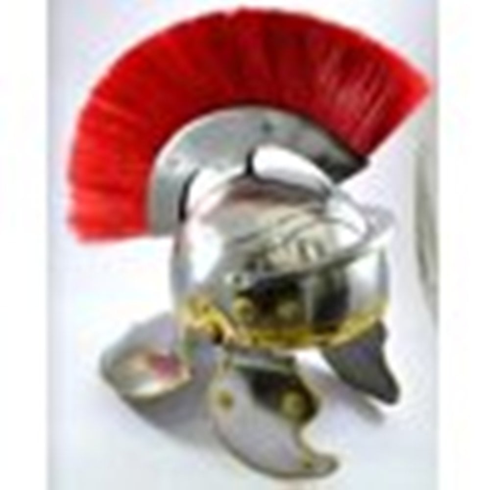 Thor Instruments Roman Centurion Armor Helmet with Red Plume SCA LARP ...