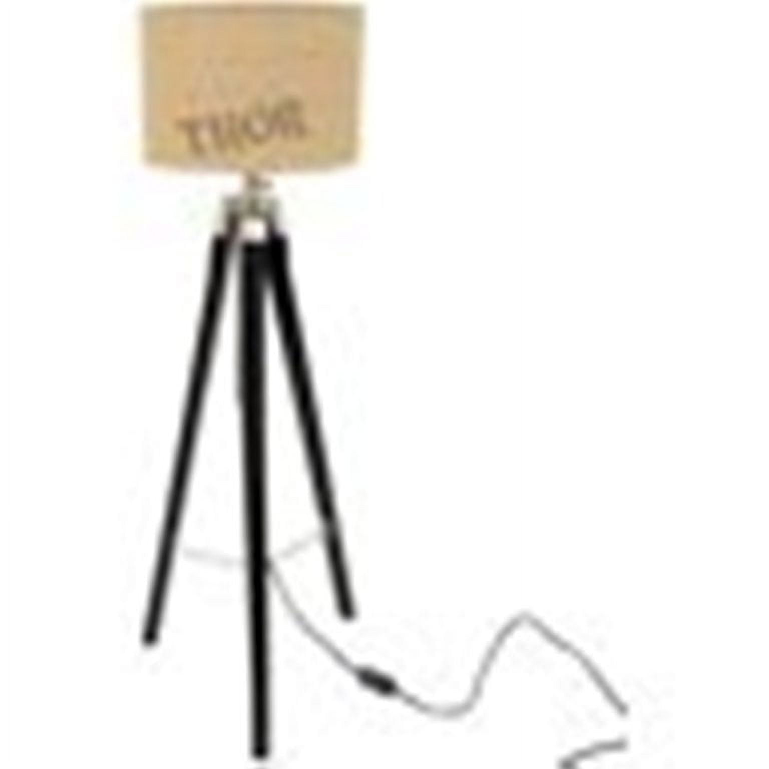 Thor Instruments Royal Marine Black Wood Tripod Floor Lamp Home Decor ...