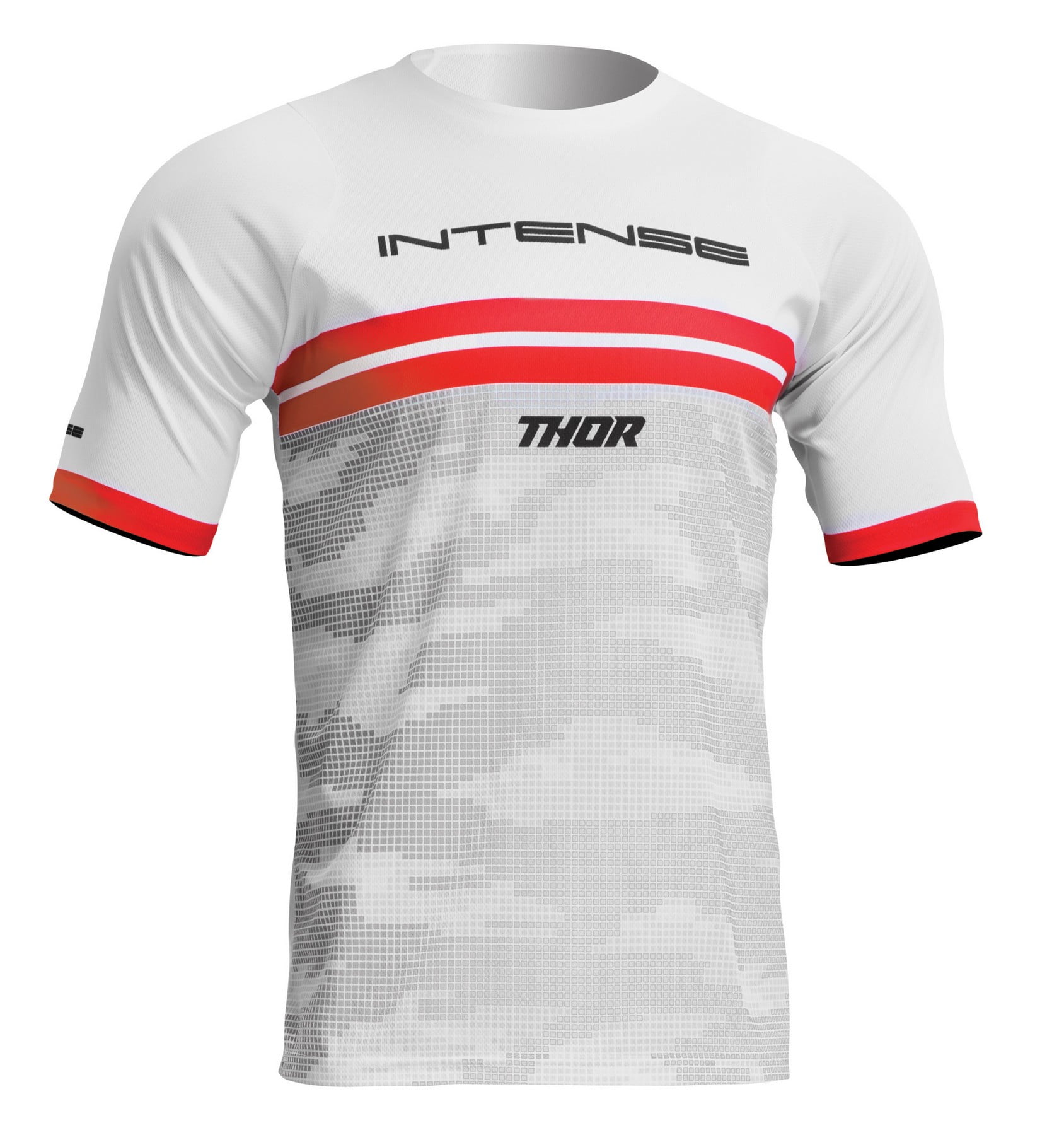 Thor Intense Assist Decoy Mens SS MTB Mountain Bike Jersey White/Camo ...