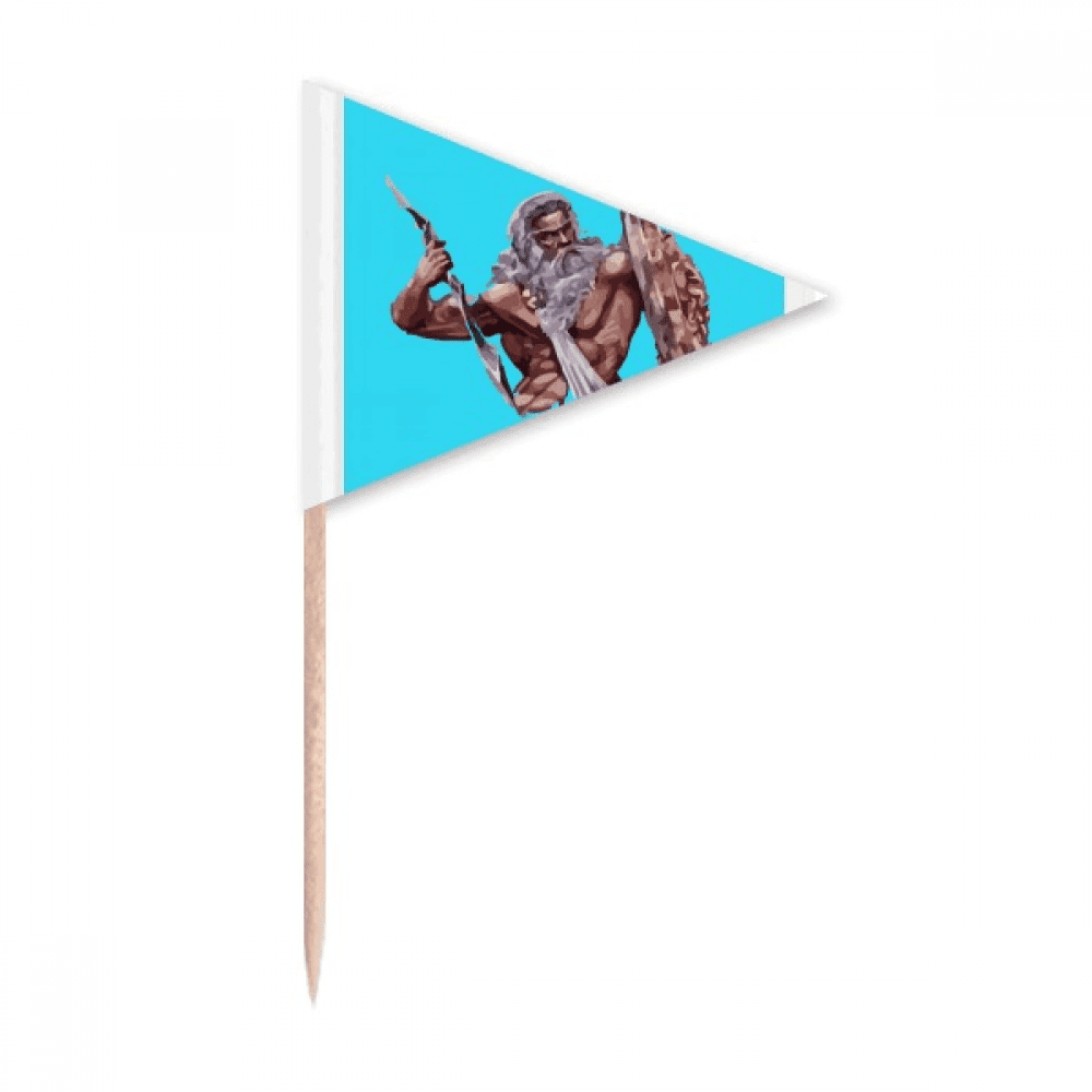 Thor King Gods Sky Thunder Right Toothpick Triangle Cupcake Toppers ...