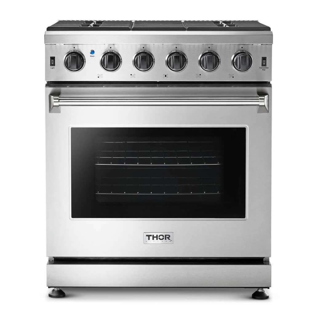 "Thor Kitchen Freestanding Stainless Steel Single Oven Gas Range - 30 ...