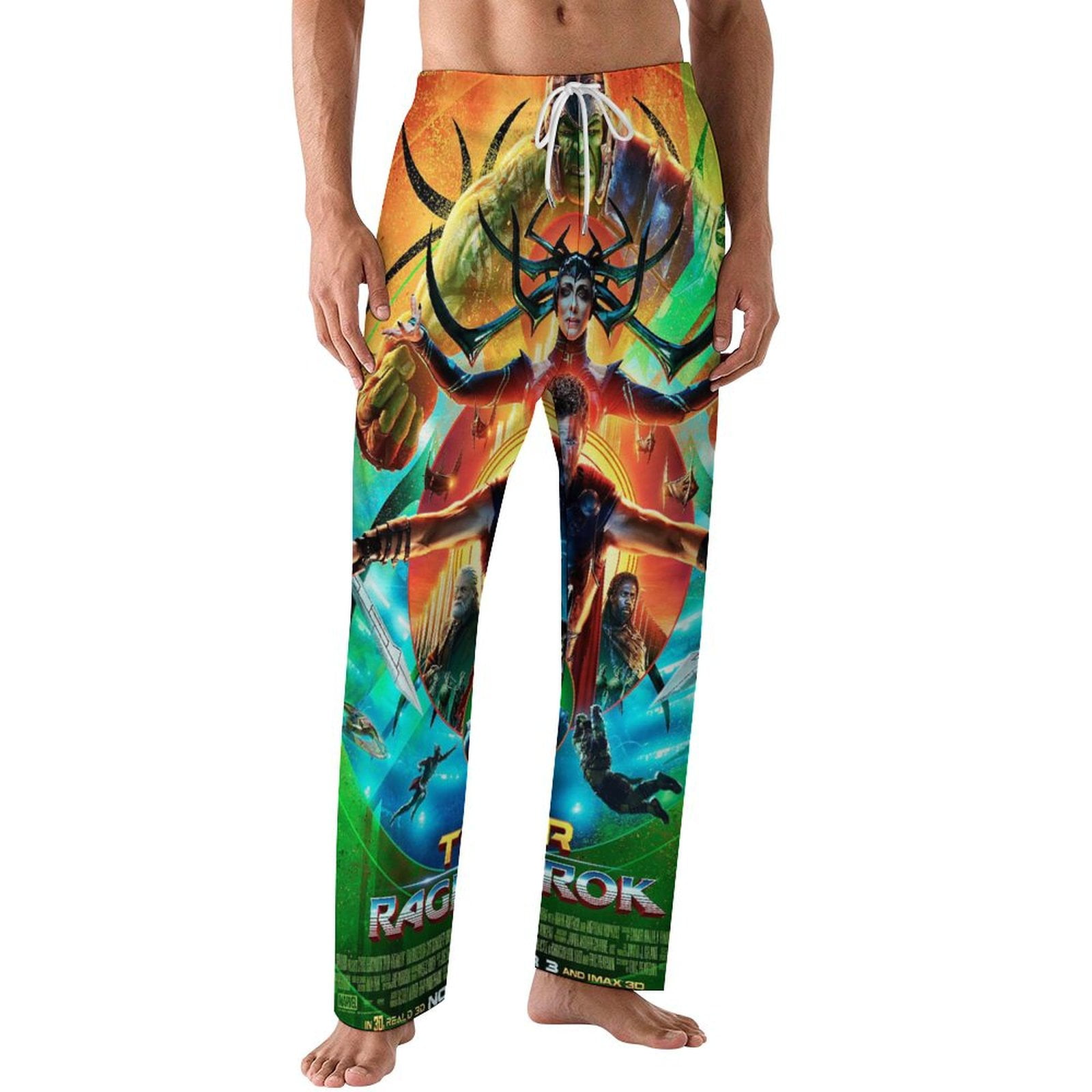 Thor Men Pajama Pants Bottoms Lounge Pants Elastic Waist Loose Soft ...