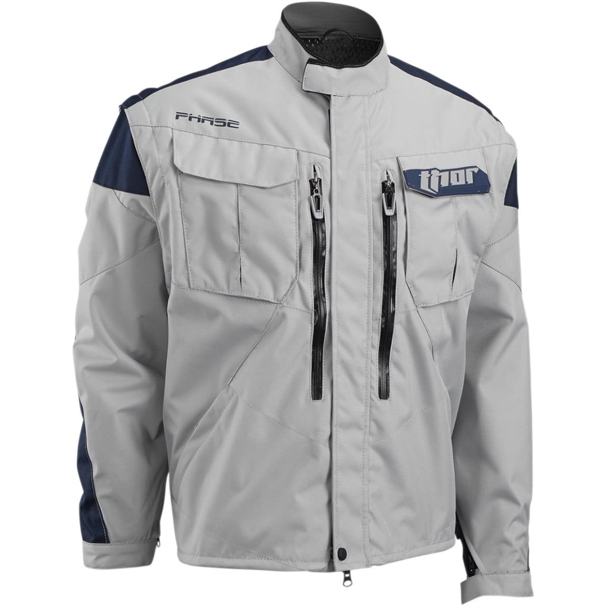 Thor Phase Jacket Offroad (Solid Blue/Gray, USA SIZE 2X-Large ...