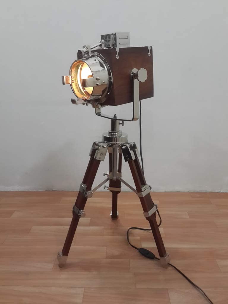 Thor Photography Studio Wood Spot Light Replica Lamp Tripod Stand - Walmart.com