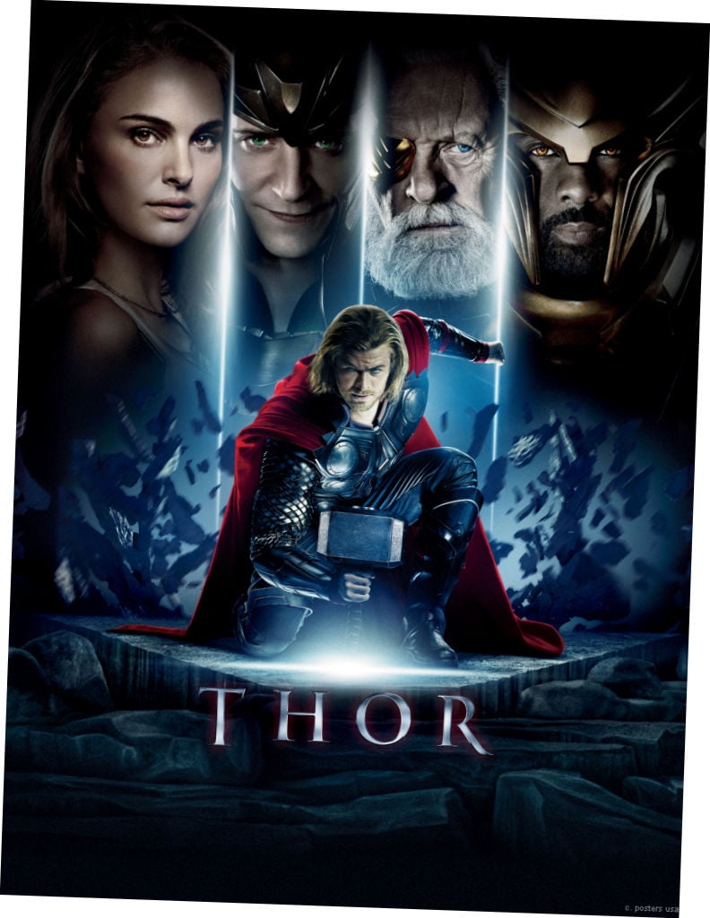 Thor Poster Metal Sign 8In x 12In Art Print On Metal 8x12 Multi-Color ...
