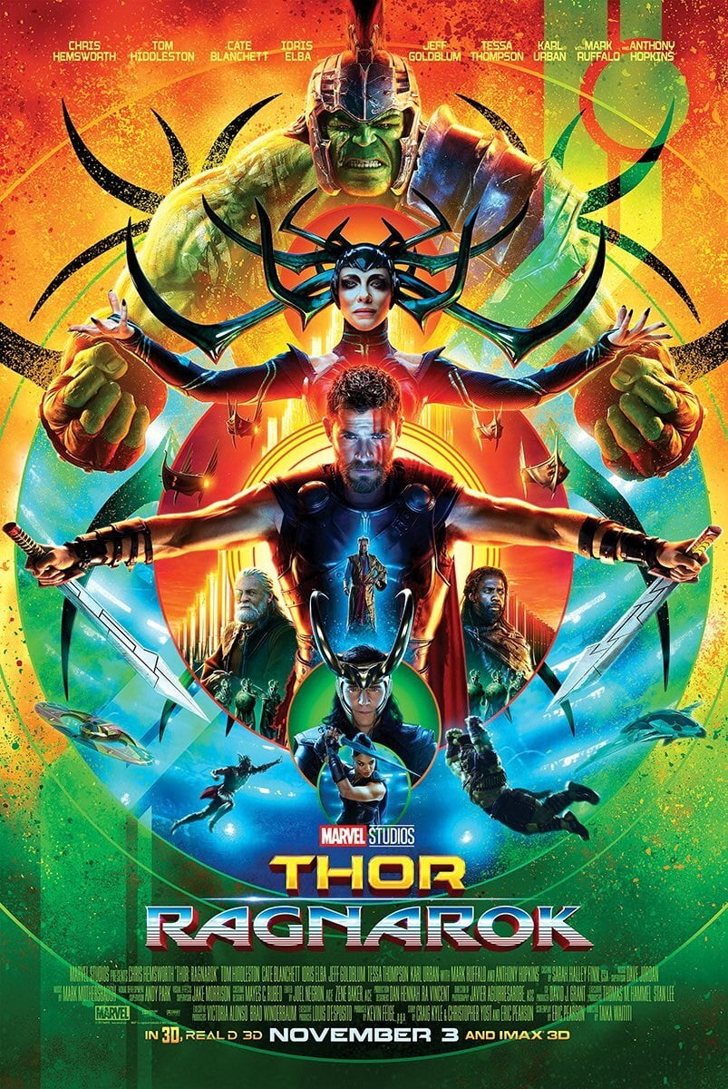 Thor Ragnarok Poster Thor Loki Hela Valkyrie Hulk - Walmart.com
