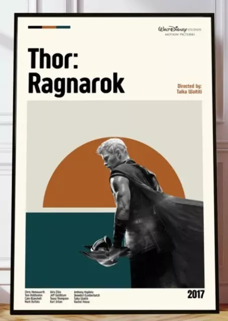 Thor Ragnarok Poster, Thor Movie Poster, Mid Century Modern Art ...