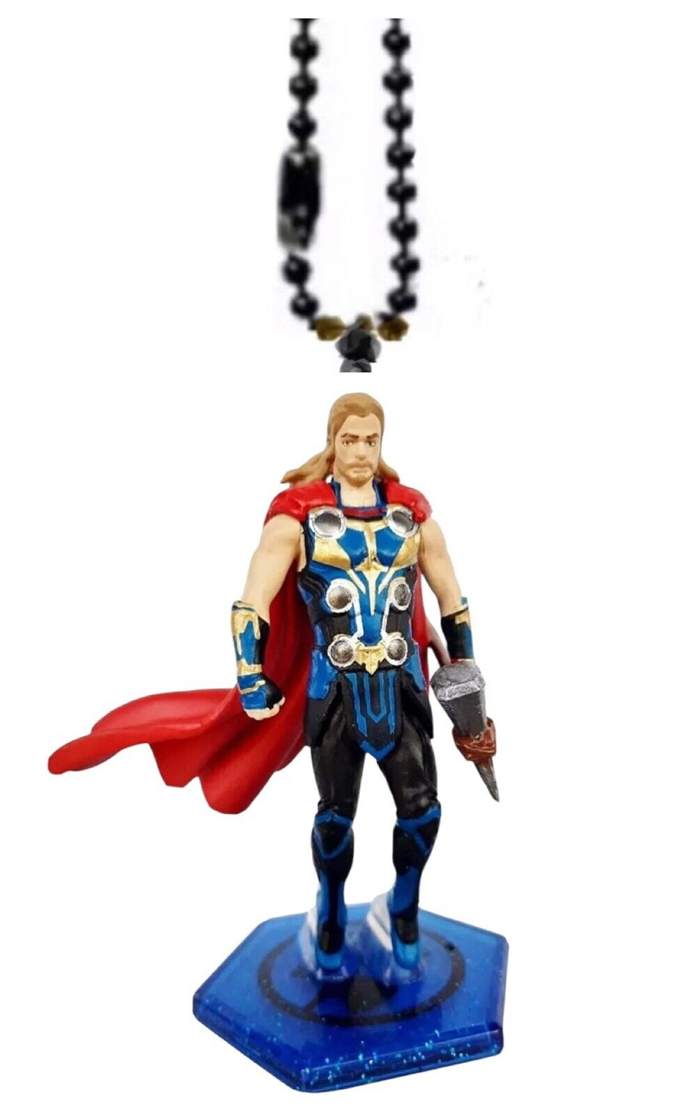 Thor in Cape Superhero Love & Thunder Keychain Dangler Figurine Figure ...