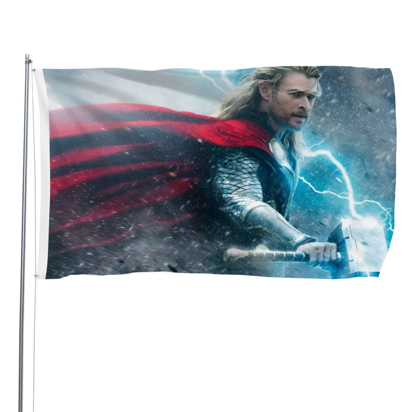 Thor-themed Printed Flag Perfect gift for fans, friends, and family members, and suitable for ...