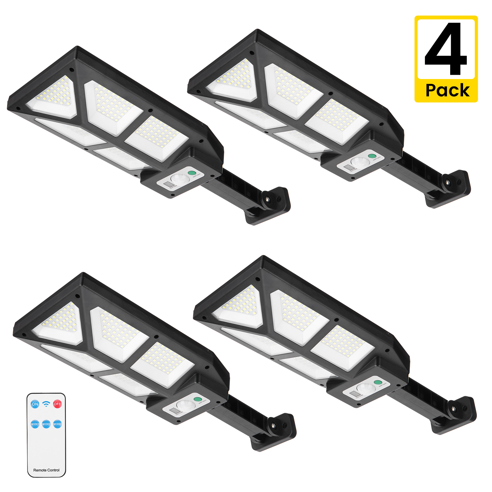 Hyper Tough 1000 Lumen Motion Sensor Solar Street Light - Walmart.com