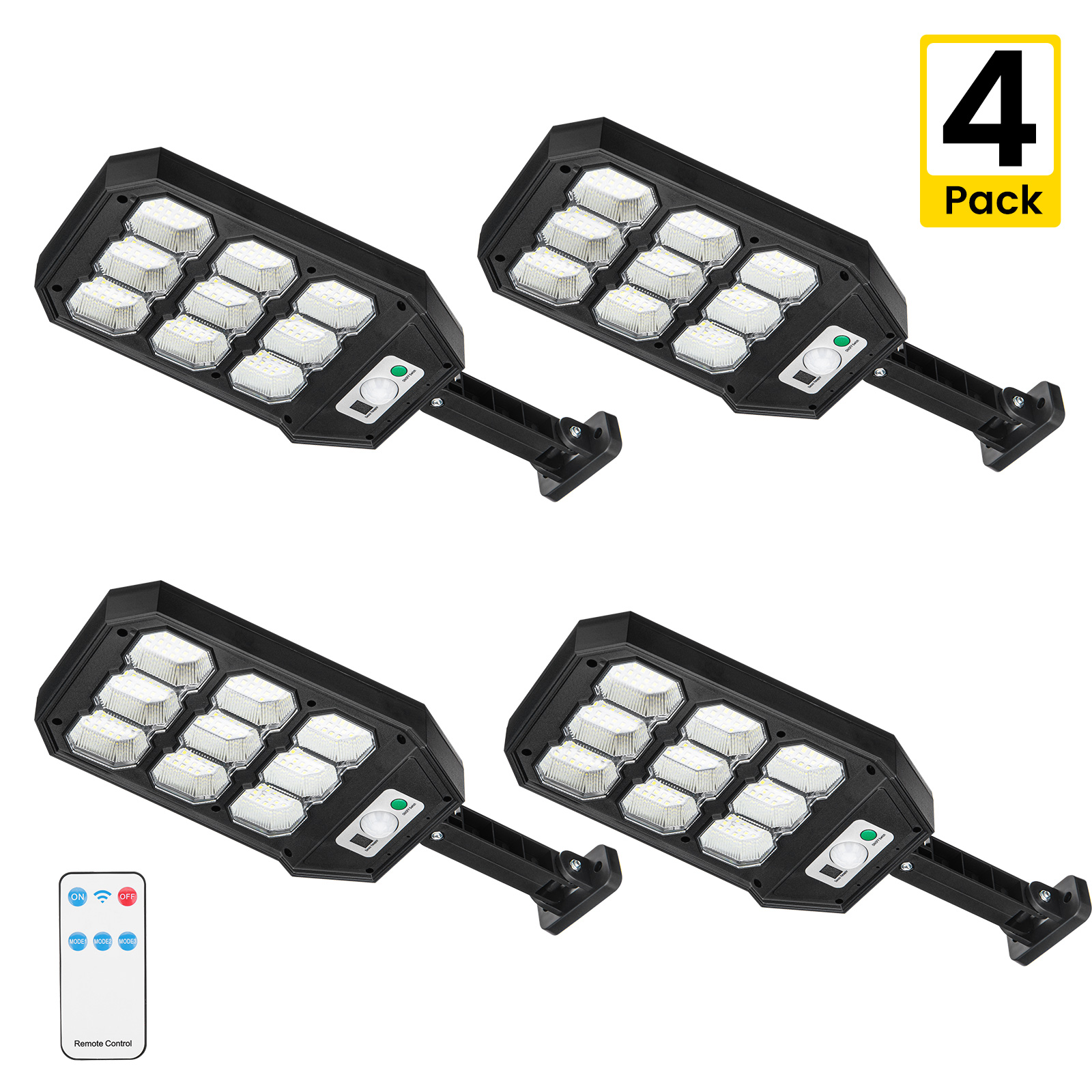 Hyper Tough 1000 Lumen Motion Sensor Solar Street Light - Walmart.com