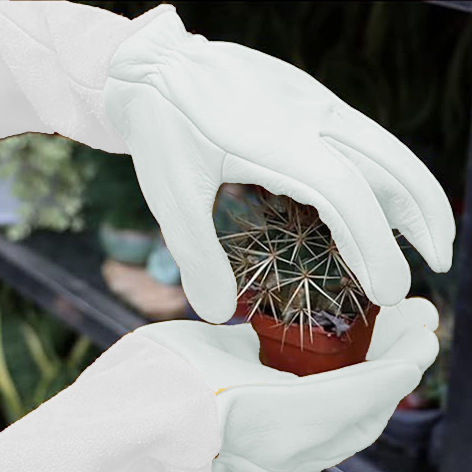 Thorn Resistant Leather Gardening Gloves for Men & Women – Long ...