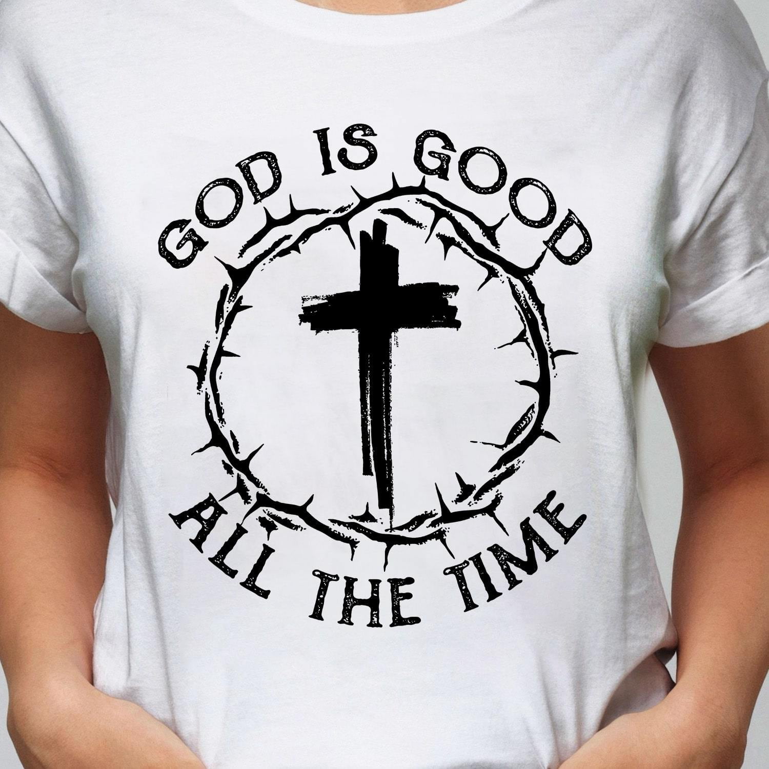 Thorn crow and the cross - God is good - Jesus Apparel - Walmart.com