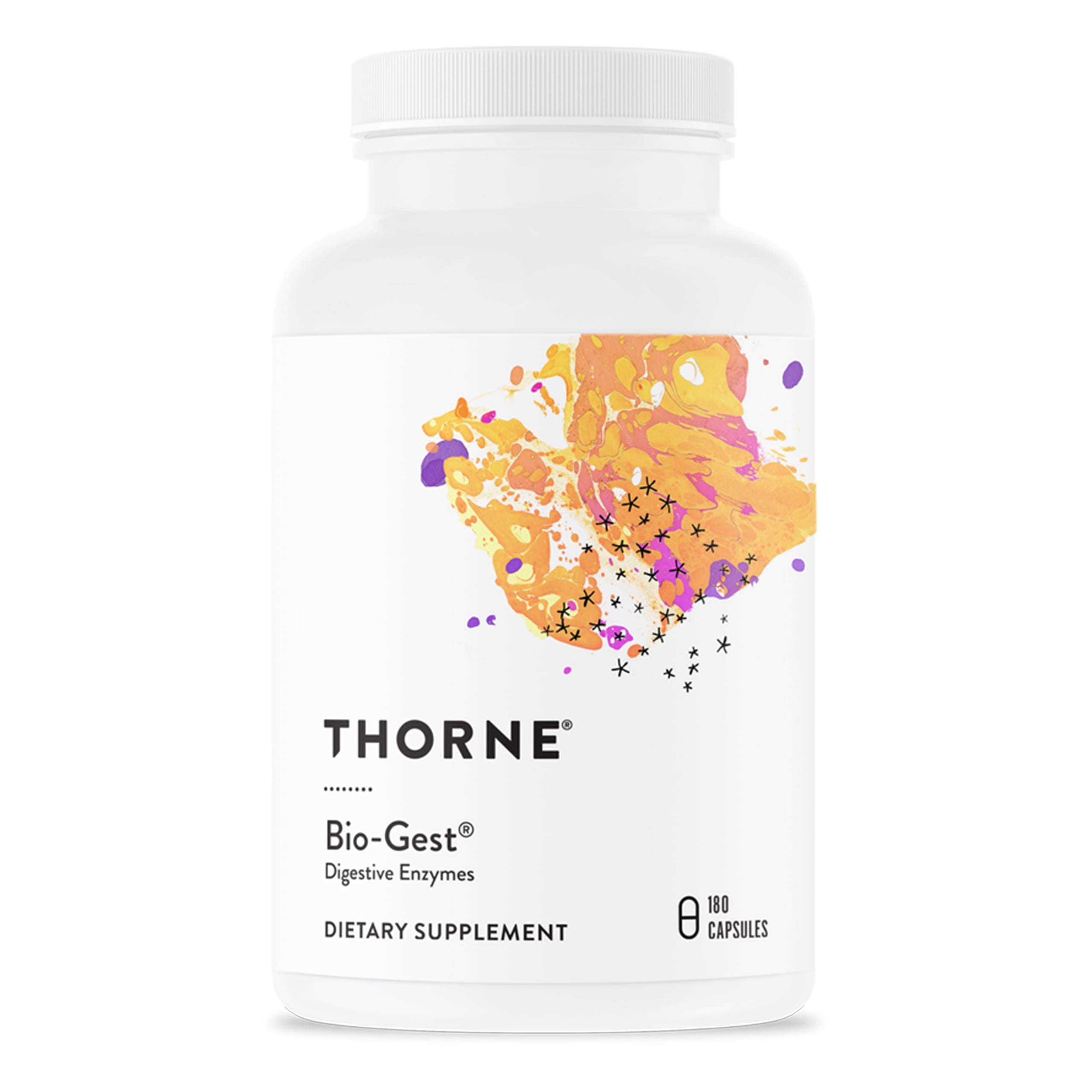Thorne Digestive Enzyme Supplement, 180 Capsule Blend for Gut Health ...