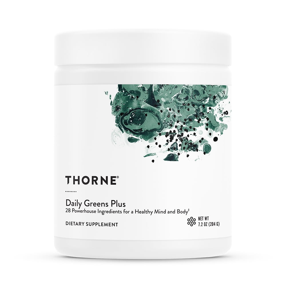 Thorne Organic Superfood Greens Plus, Matcha Spirulina Moringa ...