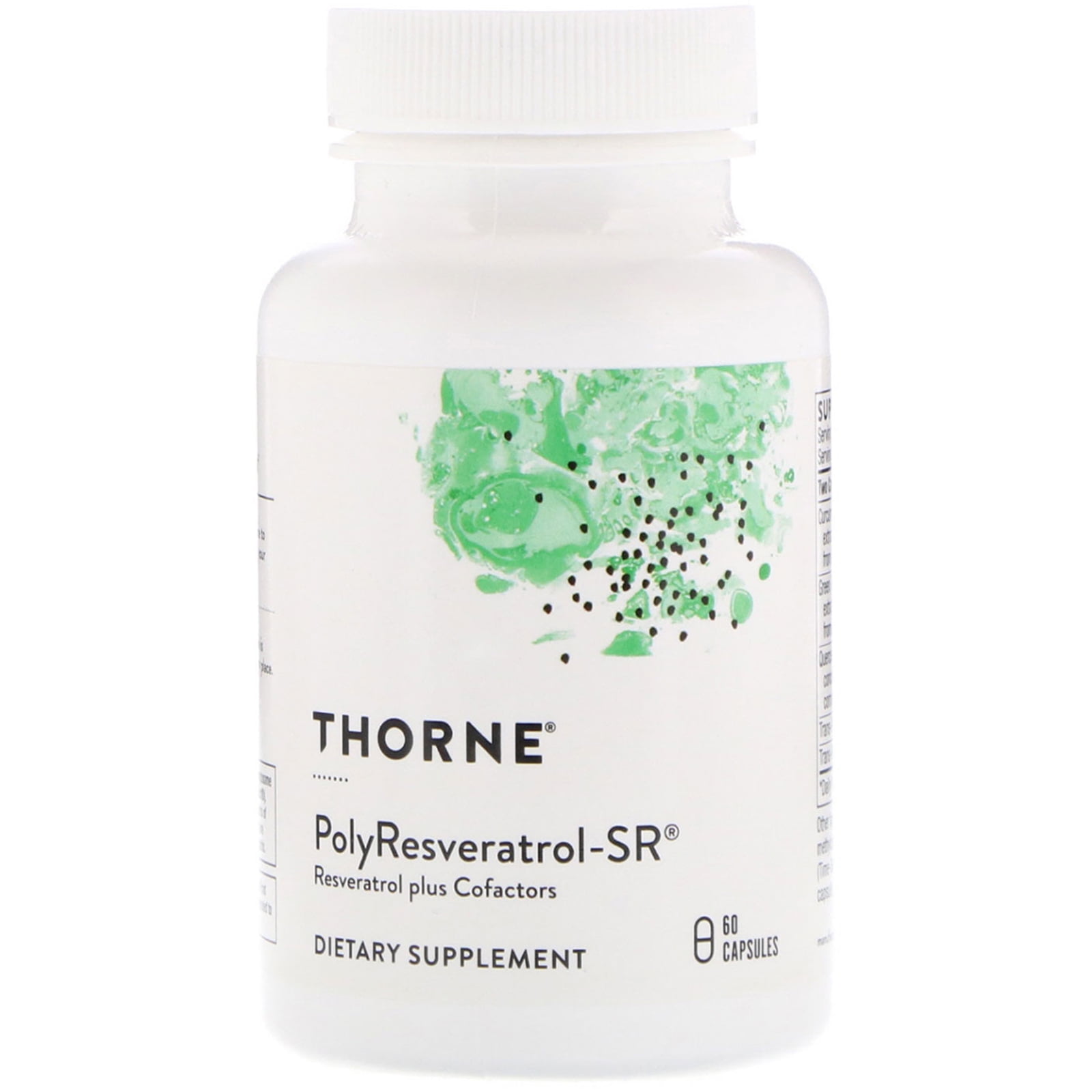 Thorne PolyResveratrol-SR, Trans-Resveratrol Supplement for Healthy ...