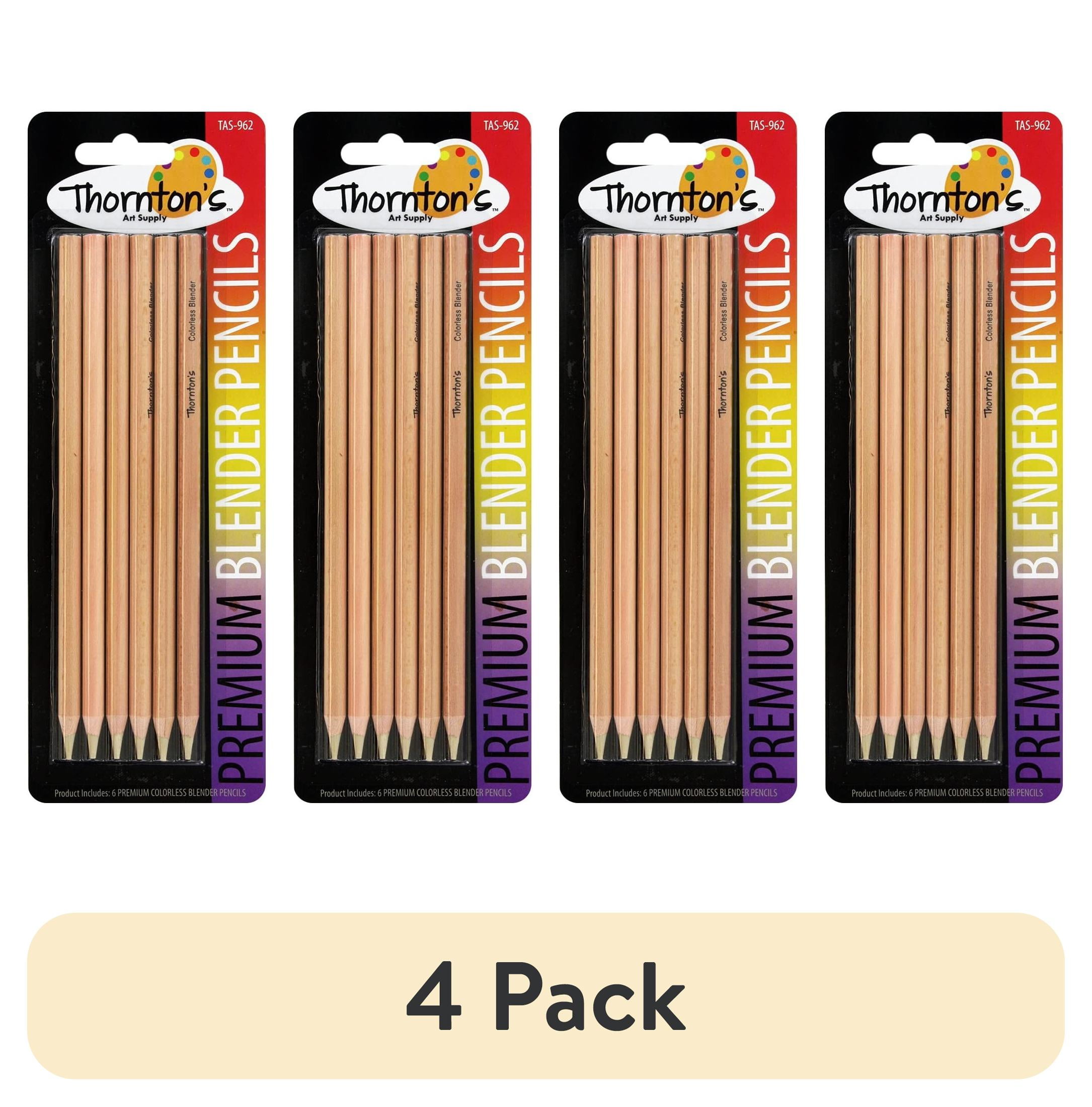 (4 pack) Thornton's Art Supply Premium Colorless Blender Pencil 12 ...