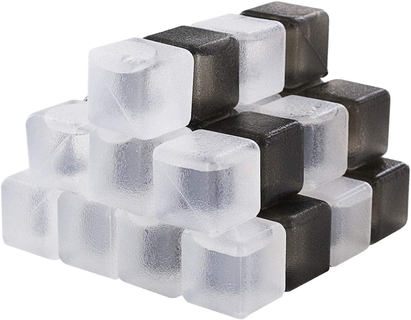Thornton's Reusable Plastic Ice Cubes, Assorted Colors (32 Cubes) Fun ...