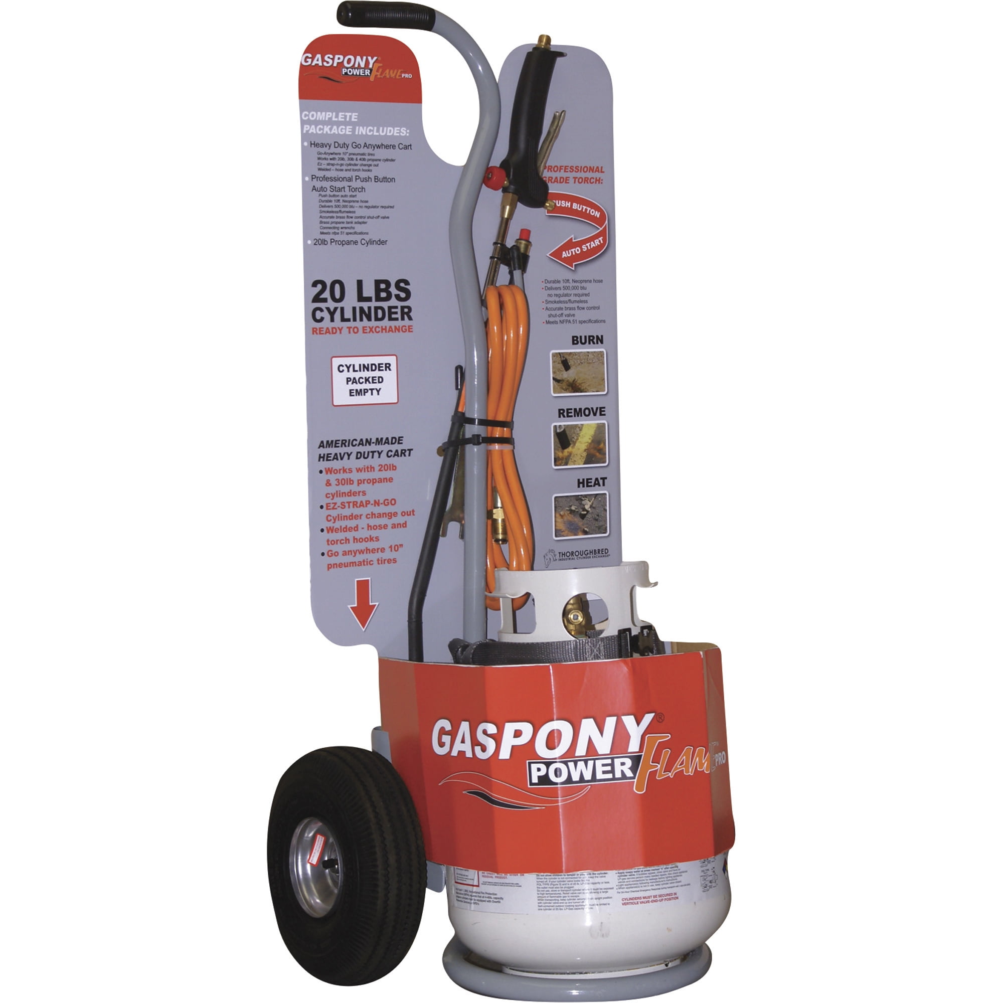 Thoroughbred 19043 Gaspony Power Flame Propane Torch - 500000 BTU ...