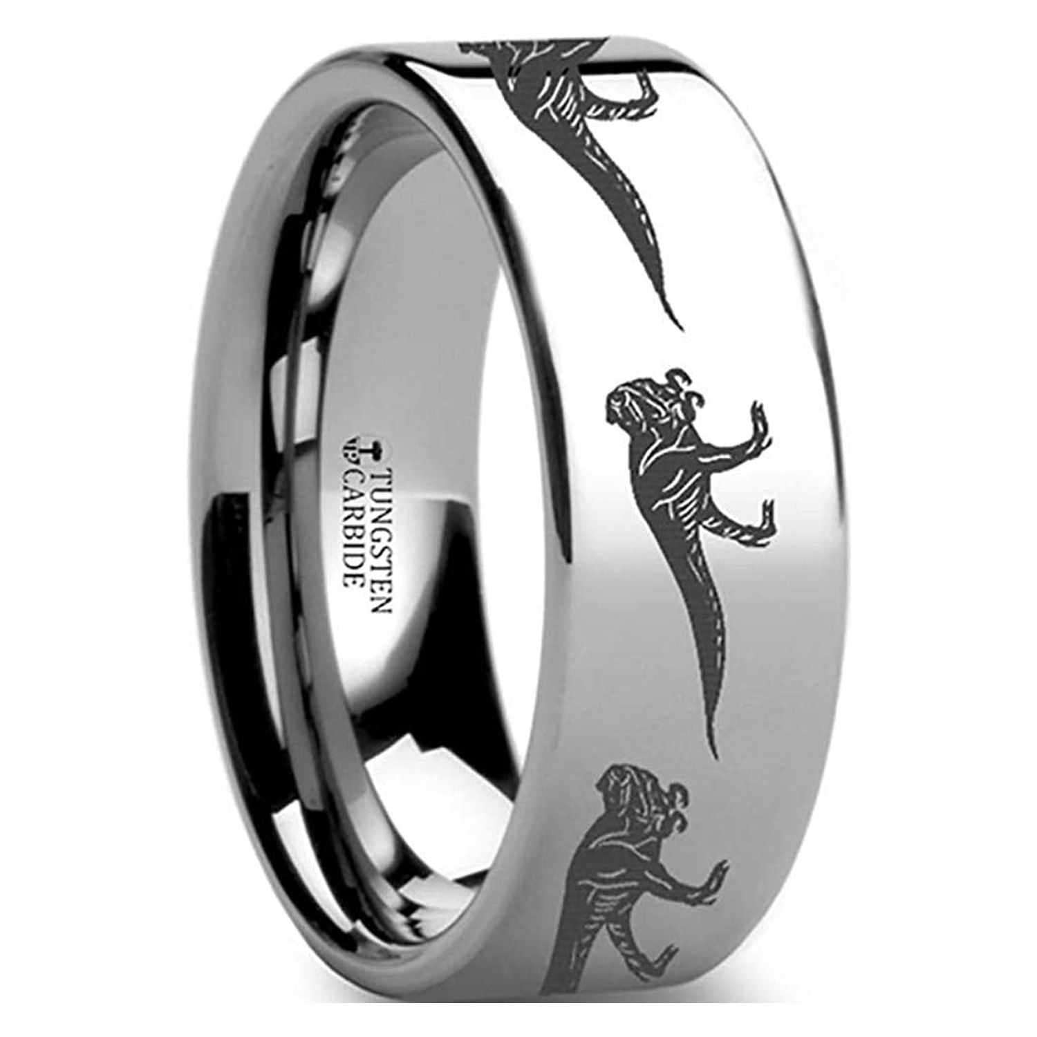 Thorsten Dinosaur Ring | Tungsten Rings for Men | Tungsten | Comfort ...