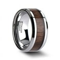 Thorsten HALIFAX Tungsten Carbide Wedding Band With Bevels And Black ...